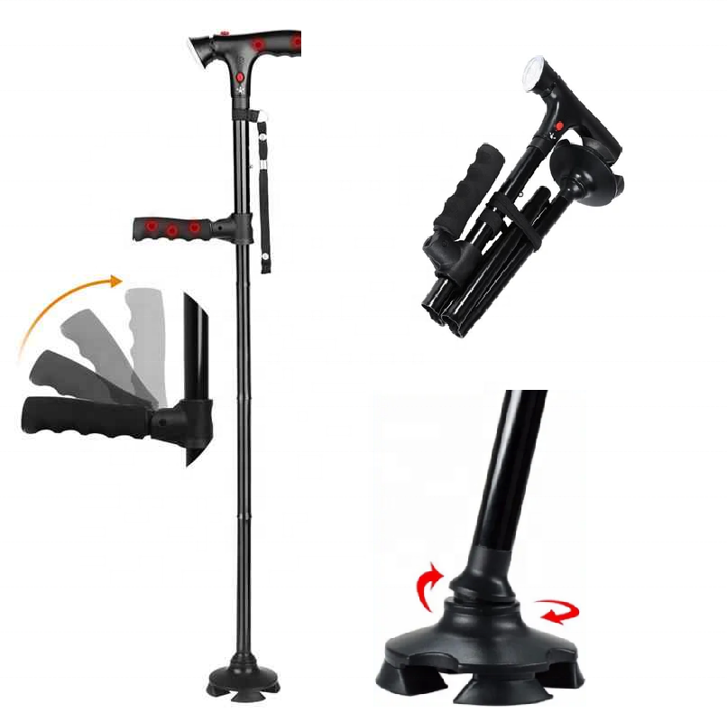 Buy New Multi-functional Aluminum Lightweight Foldable Elder Walking ...