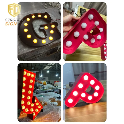 Buy Numbers Huge Led Large Alphabet Letters Illuminated Signs With High ...