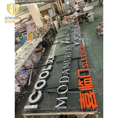 Buy Outdoor Waterproof Laser Engraved Led Edge Lit Signage 3d Giant ...