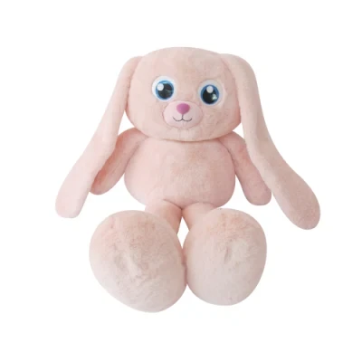 Buy Pink Pulling-ear Stretchable Rabbit Stuffed Bunnies Long Legs Plush ...