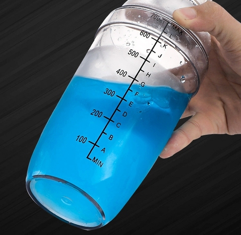Buy Plastic Mixer Bottle Shaker Cup Drinking Mixer Hand Cocktail Shaker ...