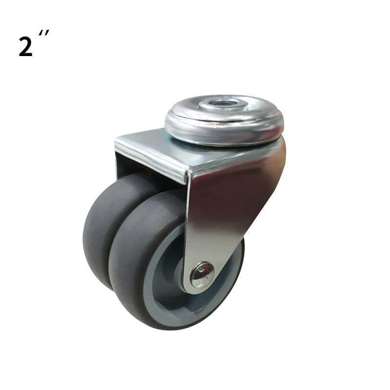 Buy Plate Swivel Caster 3 Inch Black Wheel Furniture Caster Wheel from ...