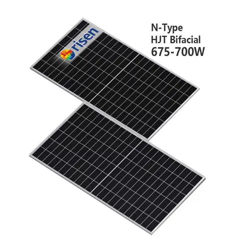 Buy Risen 132 Half Cells Hjt Bifacial Pv Module High Power Generation ...