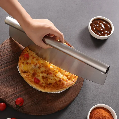 Buy Stainless Steel Multi-fuctional Pizza Cutter Rocker Blade Pizza ...
