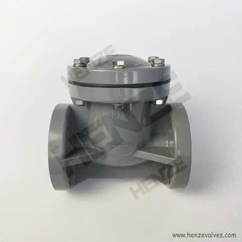 Buy Upvc, Cpvc, Pph, Pvdf, Frpp Plastic Swing Check Valve Plastic from Henze Valves Corporation ...