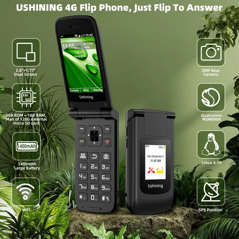 Buy Wholesales 4g Flip Phone Text To Voice Function 4g Feature Phone ...