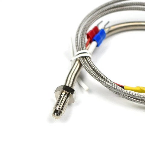 Buy Xiaoshu Waterproof Thermocouple Thread M6 Screw Type K 1/2/3/4/5m ...