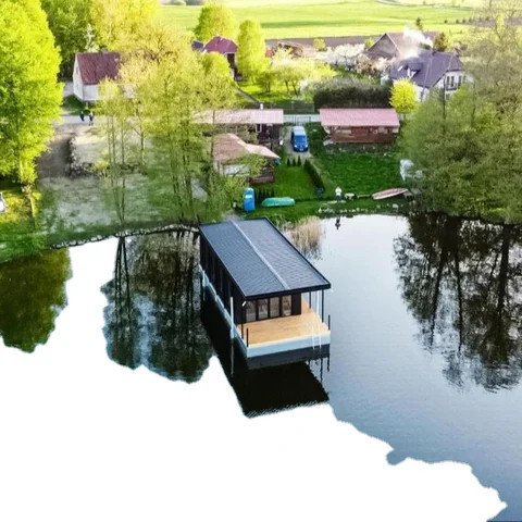 Buy Yuanmeng Luxurious Prefab House Water House Modular Mobile House ...