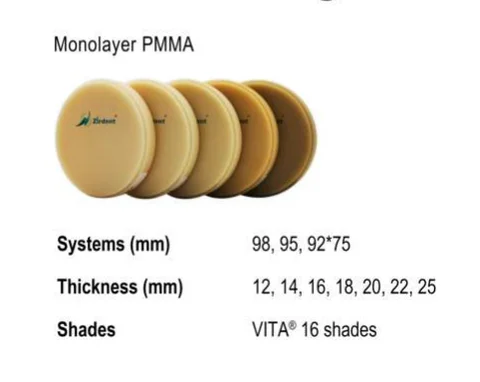 Buy Zirdent Professional Dental Zirconia Block Cad Cam Milling Material ...